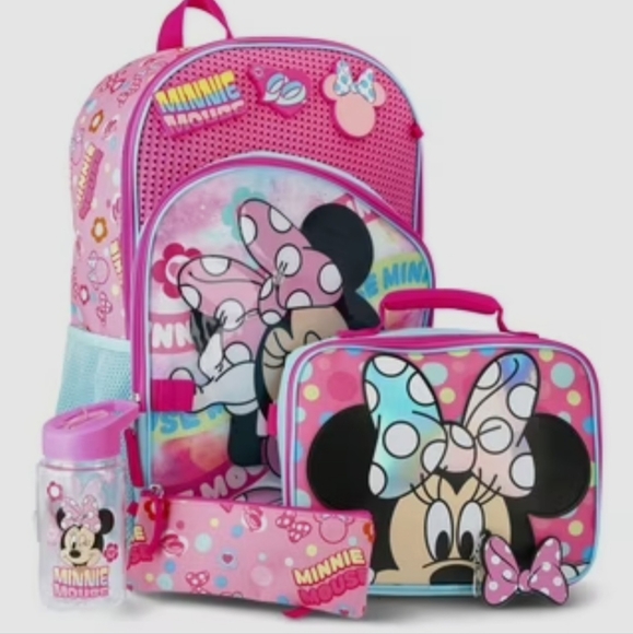 Minnie | Accessories | New Disney Minnie Mouse Back Pack Linch Box ...